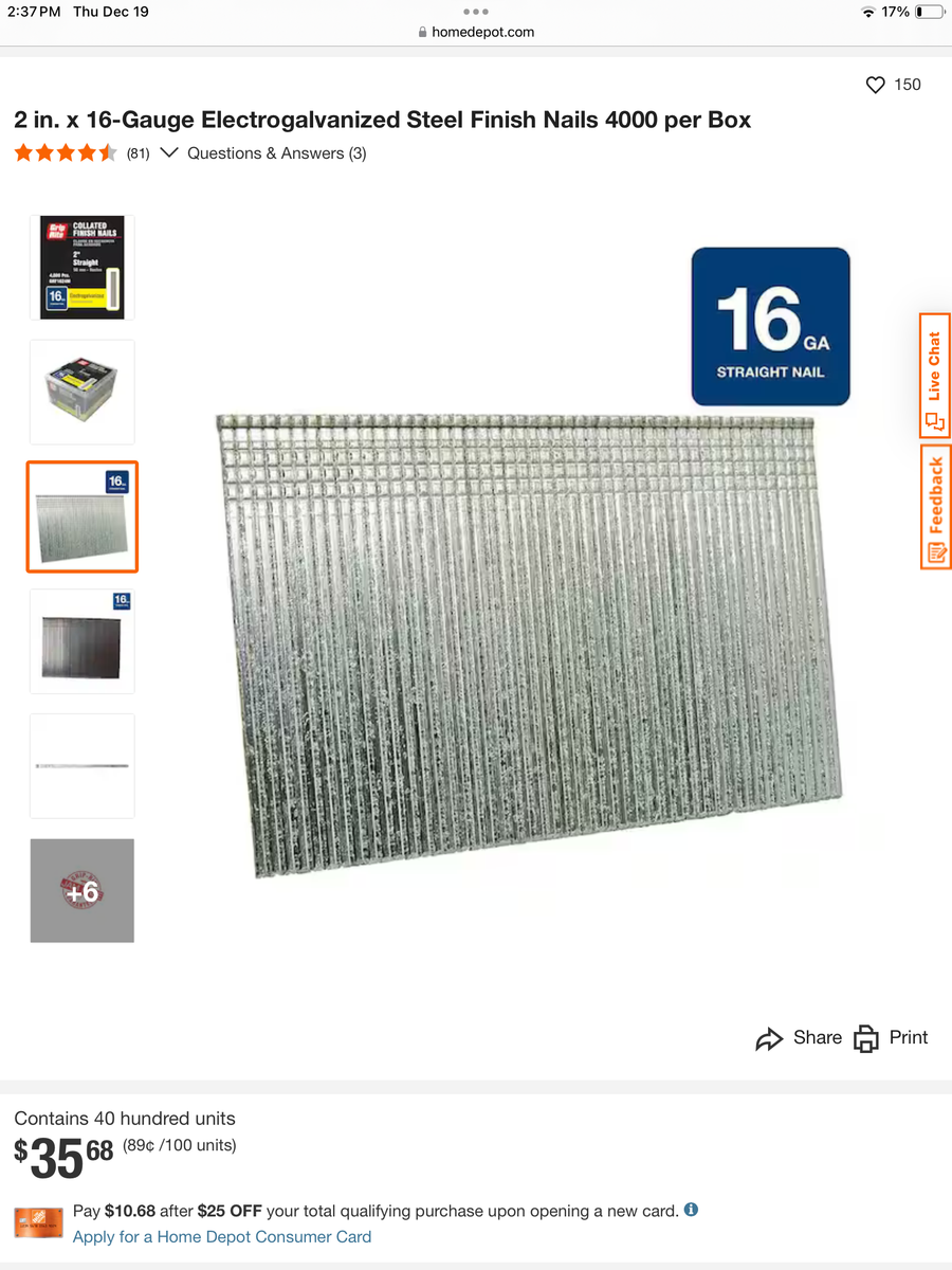 Collated Finishing Nails – The Loading Dock, Inc.