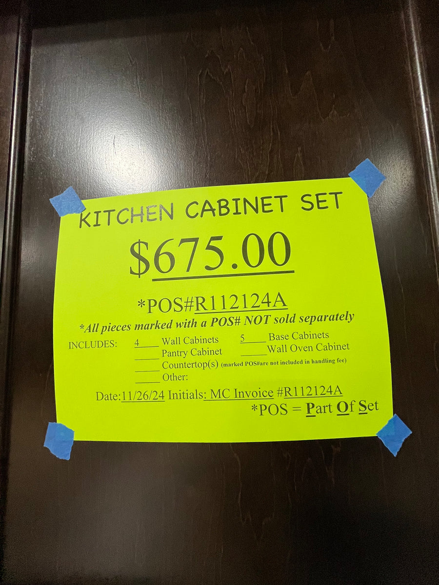 Kitchen Cabinet Set (POS R112124A) – The Loading Dock, Inc.
