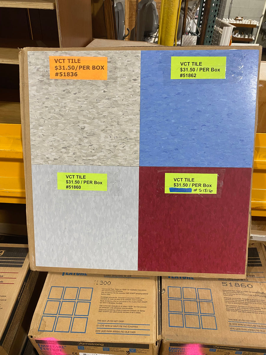 Armstrong® Commercial VCT Tile - Various Colors – The Loading Dock, Inc.