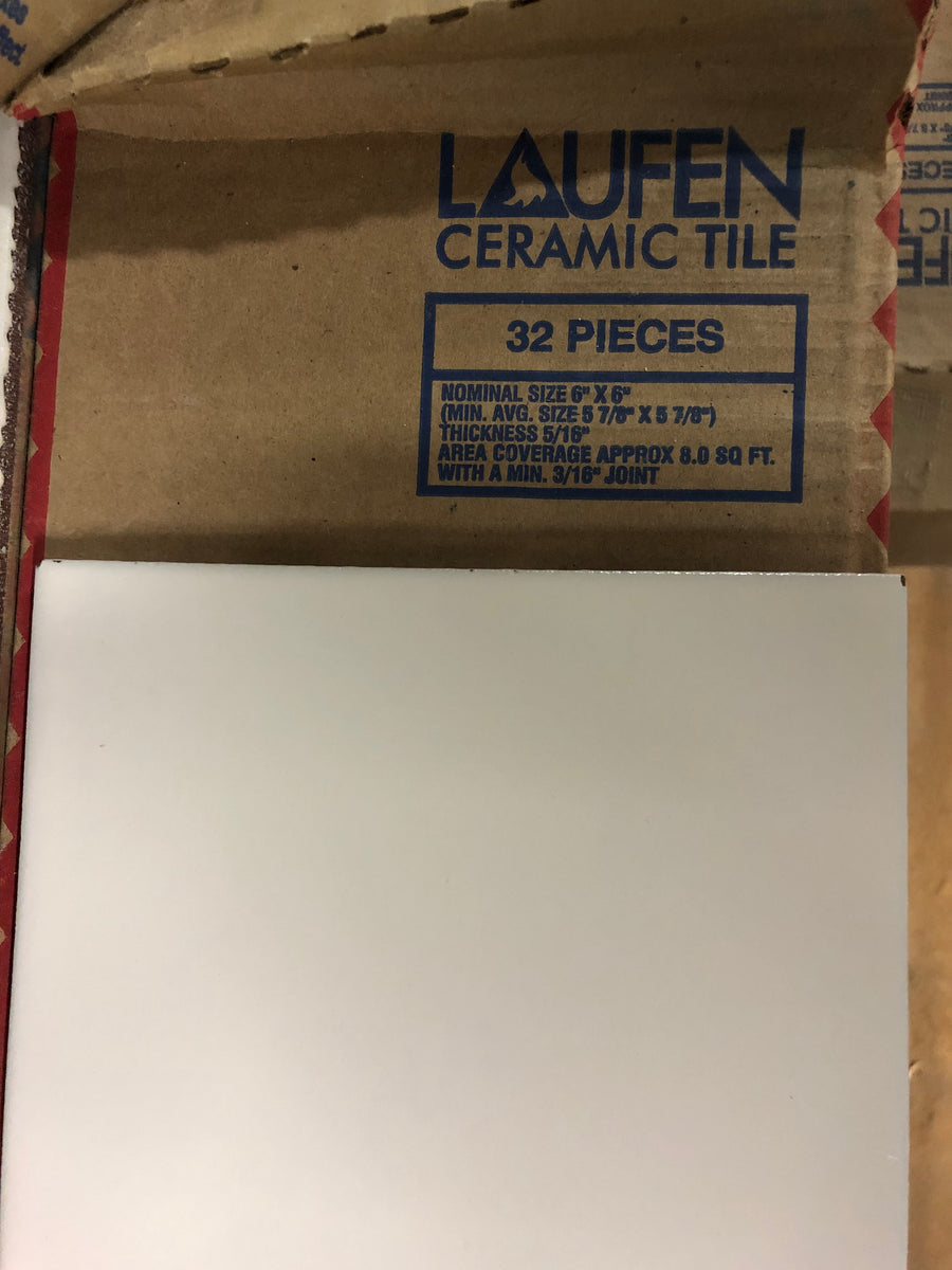 6" x 6" Ceramic Laufen Floor Tile box - Versatility Ivory – The Loading ...