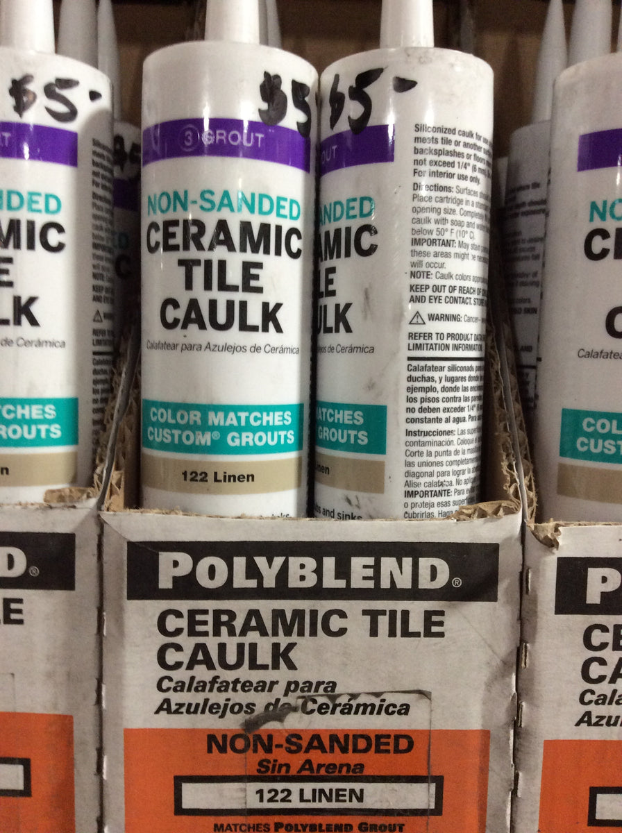 Non-Sanded & Sanded Ceramic Tile Caulk – The Loading Dock, Inc.